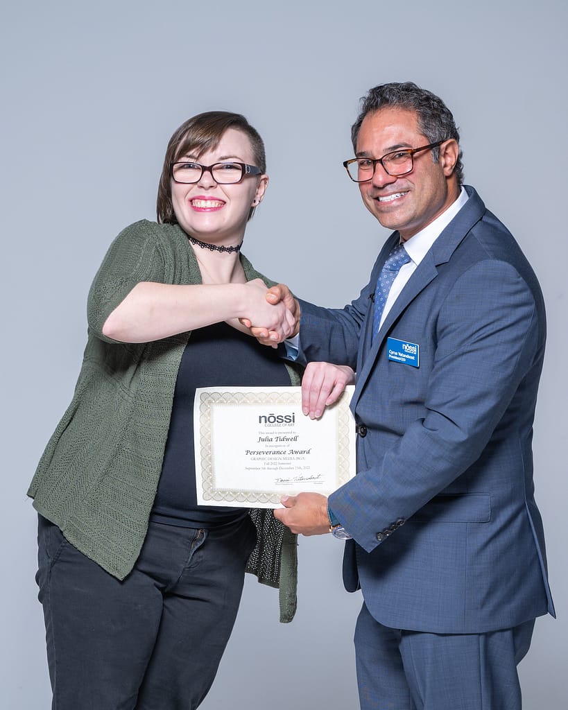 Student Awards Fall 2022 | Arts Degree | Nossi College of Art